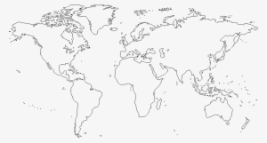 World Map Graphic Free Library - World Map Outline Png - 2400x1291 PNG ...