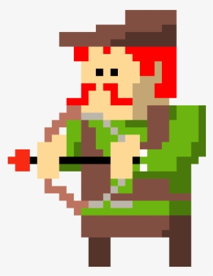 Archer - Pixel Art - 360x390 PNG Download - PNGkit