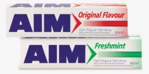 Aim Toothpaste - Aim Fresh Mint Toothpaste - 90g - 500x400 PNG Download ...