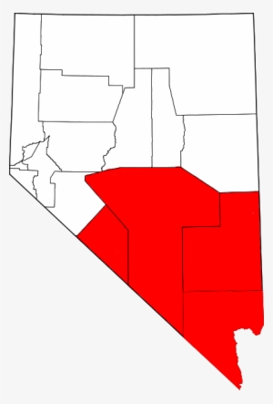 Map Of Nevada Highlighting Southern Nevada - Northern And Southern ...