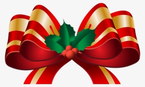Christmas Wreath With Red Bow Png Clipart - 3599x3410 PNG Download - PNGkit