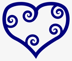 Blue Heart Svg Clip Arts 600 X 510 Px - 600x510 PNG Download - PNGkit