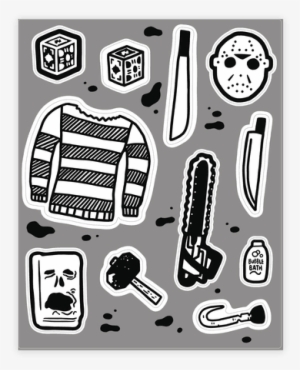 Slasher Slumber Party Horror Sticker/decal Sheet - Sticker - 484x484 ...