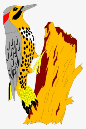 Yellowhammer On A Stump Svg Clip Arts 396 X 591 Px - 396x591 PNG ...