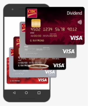 A Stack Of Credit Cards Emerge From A Smartphone - Vynexr Floorpointt ...