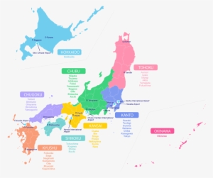 Japan Consists Of Four Major Islands, Surrounded By - Japan Map ...