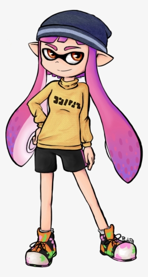 Inkling Girl By Plushpit On Deviantart - Pink Inkling Girl Art ...
