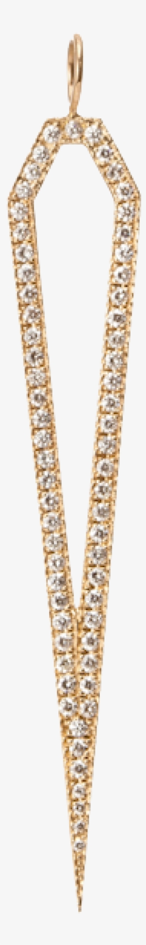 Skinny Hollow Diamond Shape With Pave White Diamonds - Chain - 800x800 ...