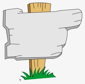 Illustration Of A Blank Gray Wooden Sign - Sign Board With Transparent ...