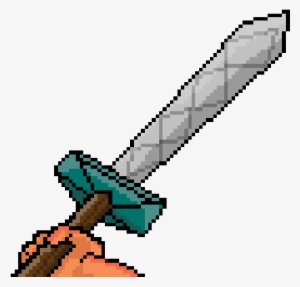 Pixel Sword Png - Cool Sword Pixel Art - 640x640 PNG Download - PNGkit