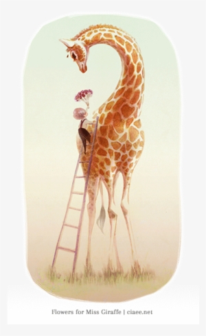 Creatures - Giraffes Ladders - 391x650 PNG Download - PNGkit