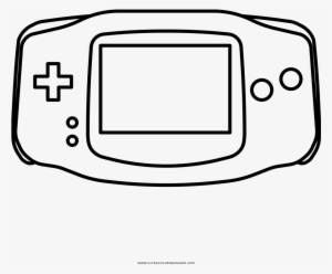 Game Boy Advance Coloring Page - Drawing - 1000x1000 PNG Download - PNGkit