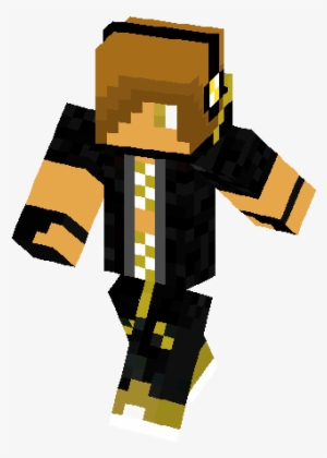 Download Transparent Minecraft Skin Gold Boy - Minecraft - PNGkit