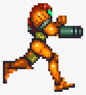 Varia-suit Samus Sprite - Super Metroid Samus Sprite - 1260x1350 PNG ...
