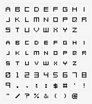 Font Characters - Calculator Font - 1000x1150 PNG Download - PNGkit