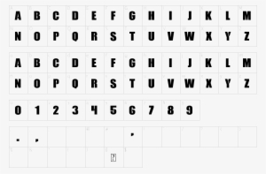 Character Map - Fuente Anton - 963x633 PNG Download - PNGkit