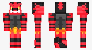 Minecraft Skin Incineroar - Minecraft - 600x348 PNG Download - PNGkit