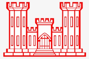 Corps Army Engineer Castle Gold - 537x357 PNG Download - PNGkit