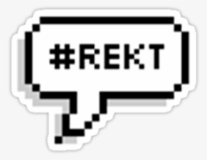 "rekt, Scrub" Stickers By Rileyrichards - Am Groot Logo Png - 375x360 ...