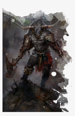 King Minos Was Believed To Own A Minotaur And To Send - Character Art ...