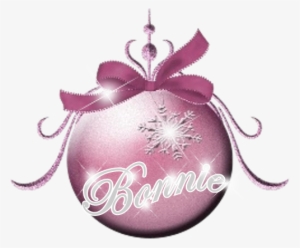Name Graphics Bonnie - Pink Christmas Png - 500x422 PNG Download - PNGkit