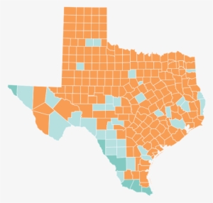 Las Colonias In The 21st Century - Texas Red Blue County Map - 640x622 ...