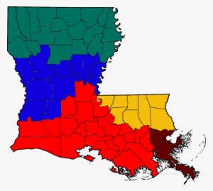 Louisiana Regions Map - Louisiana Regions - 400x360 PNG Download - PNGkit