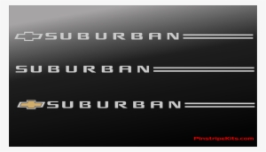 Chevrolet Suburban Vinyl Logo Decal Pinstripe Kit - Chevrolet Suburban ...