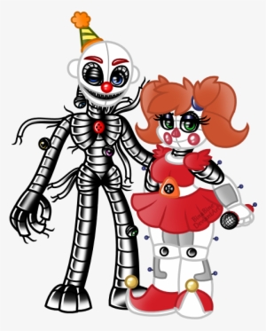 Ennard X Baby By Binabine - Ennard X Circus Baby - 475x600 PNG Download ...