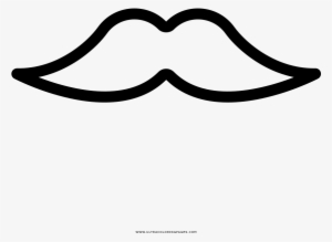 Bigote Página Para Colorear - Desenho De Um Bigode - 1000x1000 PNG ...