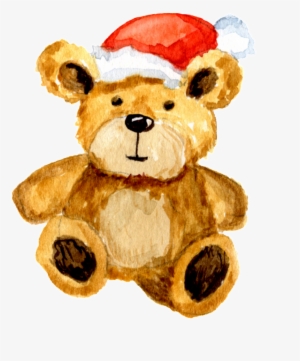 Christmas Bear Christmas Png Transparent - Watercolor Painting ...