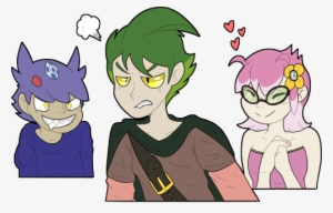 Grovyle, Celebi And A Sableye - Human - 500x320 PNG Download - PNGkit