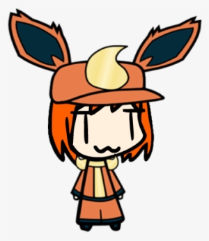 Walfas Human Flareon - Cartoon - 674x504 PNG Download - PNGkit