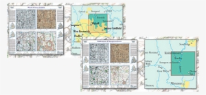 Past & Present Folded Sheet Maps - Plan - 525x243 PNG Download - PNGkit