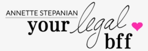 Logo Annette Stepanian Your Legal Bff - Calligraphy - 1000x523 PNG ...