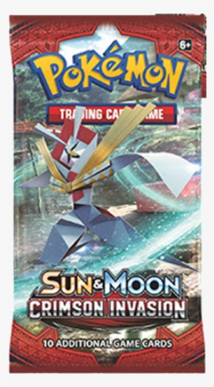 Sun And Moon Crimson Invasion Single Booster Pack - Pokemon Crimson ...