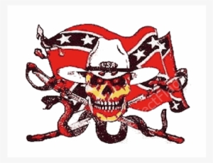 Skull Confederate Snake Crossbone - Confederate Skull Flag - 500x500 ...