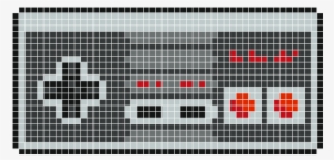 Nes Controller - Pixel Art Nintendo Nes - 350x450 PNG Download - PNGkit