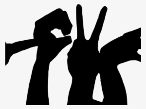 Sign Language H Clipper - Sign Language Letter H - 594x305 PNG Download ...