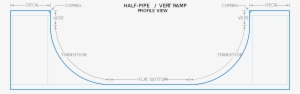 Open - Half Pipe Dimensions - 2000x727 PNG Download - PNGkit