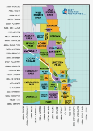 Chicago Neighborhood Map - 792x1060 PNG Download - PNGkit