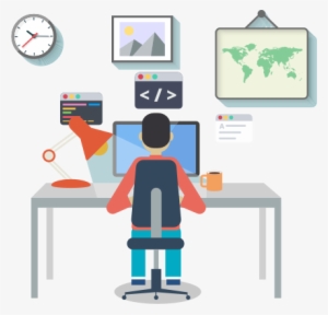 Php/ Mysql Development, And Much More - Web Developer Clipart - 429x413 ...