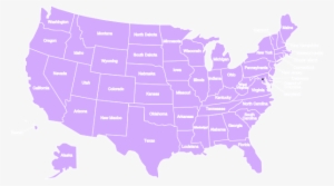 United States Clipart Color - United States Map Purple - 600x335 PNG ...