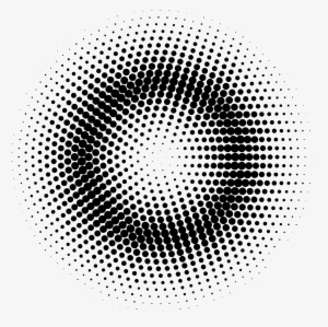 Halftone Big Image Png - Black Abstract Circle Frame - 2326x2326 PNG ...