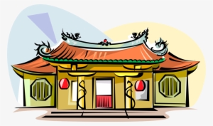 Vector Illustration Of Mengjia Longshan Temple, Wanhua - Taiwan Temple ...