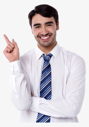 Men Pointing Left Png Background Stock Photo - Manager Pointing ...