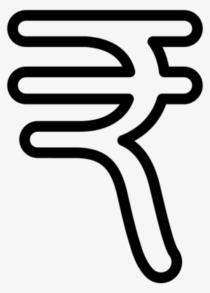 India Rupee Currency Symbol - Rupee Symbol White Png - 704x981 PNG ...