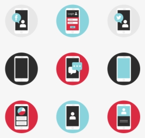 Mobile Wireframes - Mobile Icon Set Png - 600x564 PNG Download - PNGkit