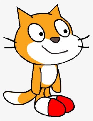 Scratch Cat With Shoes - Sprite Scratch - 398x521 PNG Download - PNGkit