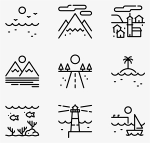 Landscapes - Scenery Icon Png - 600x564 PNG Download - PNGkit